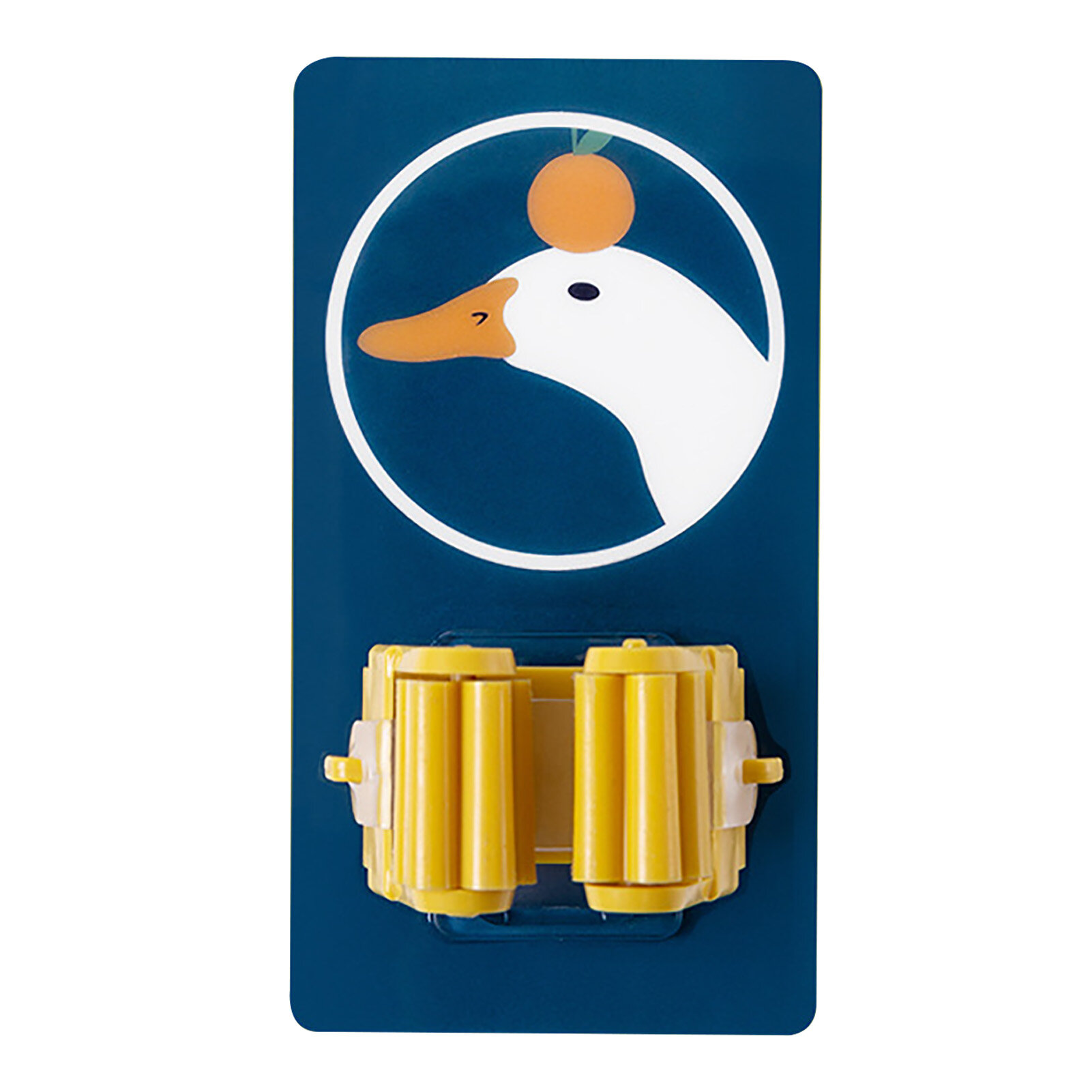 Настенный держатель для швабры с высокой адсорбционной способностью, водонепроницаемый роликовый дизайн, стойка для метлы для ванной комнаты, кухни, туалета, утки