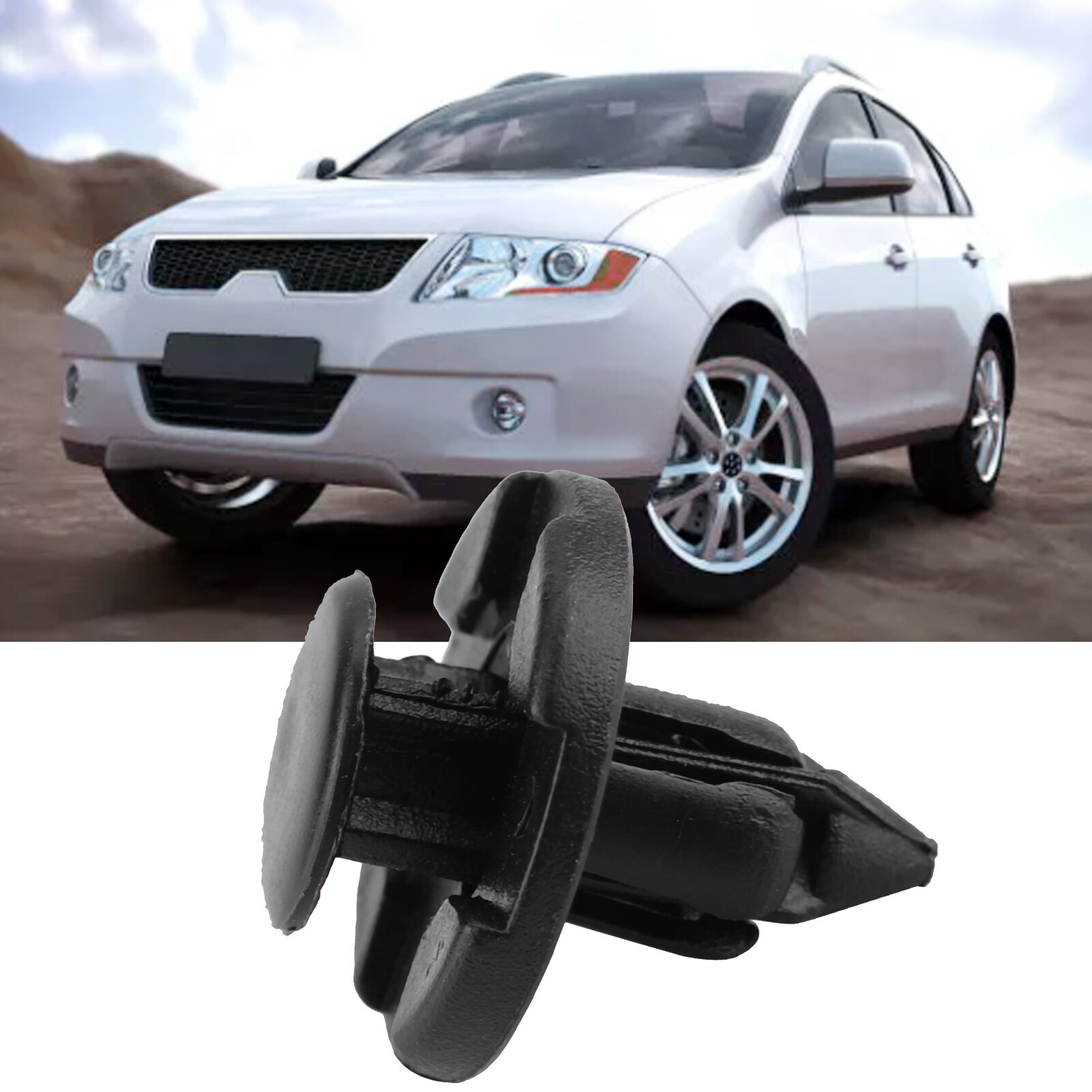 Набор креплений для обвесов и защит бамперов Interior Bumper Mud Guard Trim Clips Fastener для Nissan Xterra Versa Sentra Maxima, 200 шт, цвет как на изображении, материал пластик, OE 01553-09321, 01553-2DR9A, подходит для Nissan 240SX 1996-1998, 300ZX