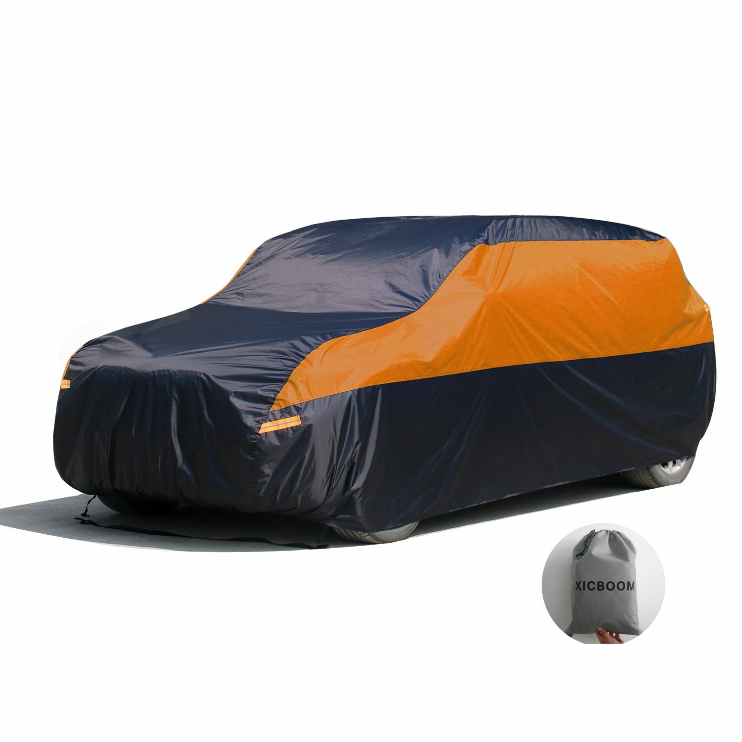 Оксфордская тканьSUV чехол для авто. Тент для автомобиля от солнца, снега, дождя, внедорожникчехол для защиты машины универсальный размер "D"(510CM)