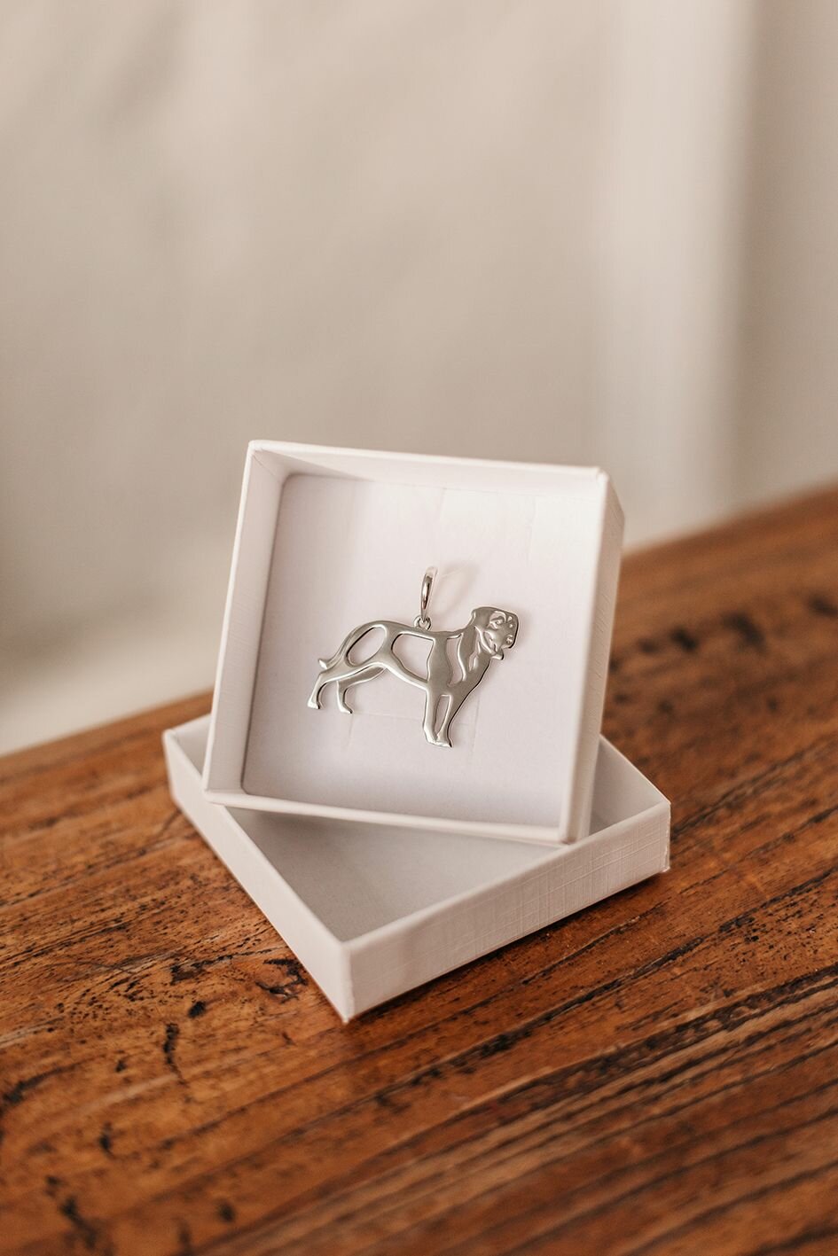 Подвеска Diamond Animal, серебро, 925 проба, родирование