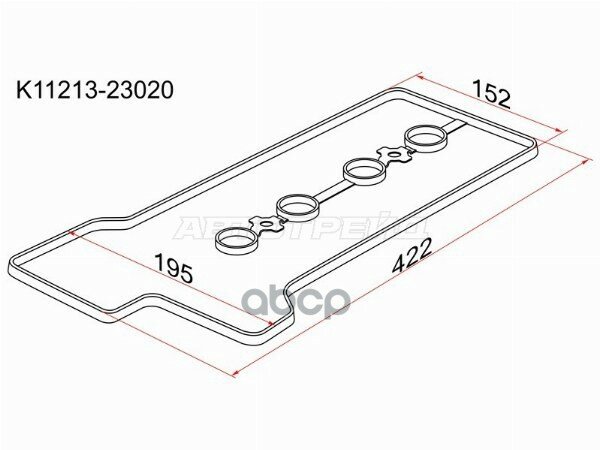 Прокладка клапанной крышки Toyota Passo 04-14 / Vitz 99-05 1SZFE;2SZFE;3SZVE; K3VE Sat арт. K11213-23020