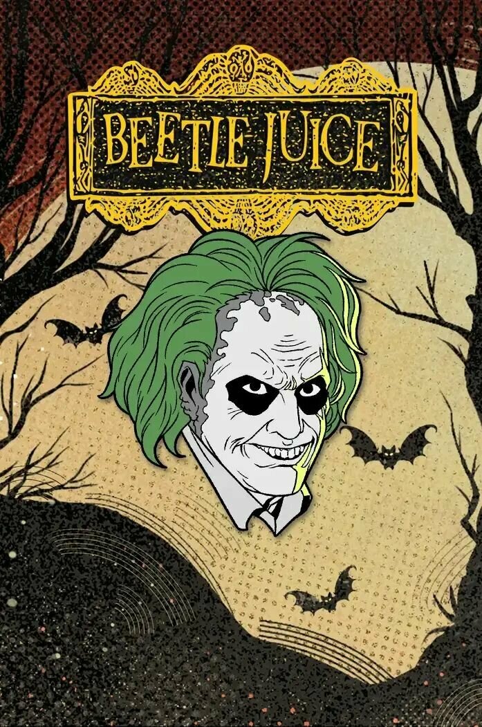 Металлический пин Beetlejuice