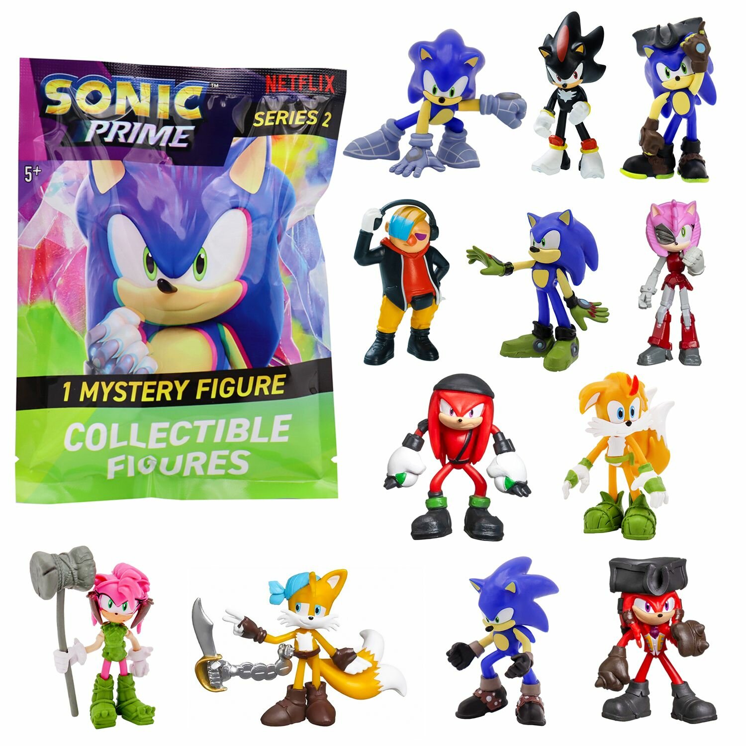 Фигурка коллекционная Sonic Prime в ассортименте 2 серия 7см