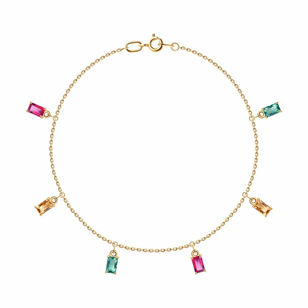 Браслет, красное золото, 585 проба