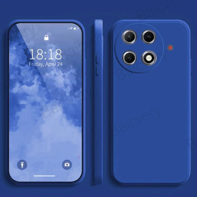 Синий силиконовый чехол Tecno Camon 30S Pro