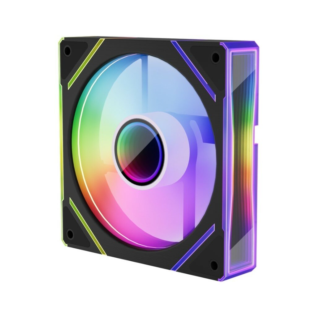 Вентилятор для корпуса 1STPLAYER FC(AP)-BK-1IN1 120mm, черный