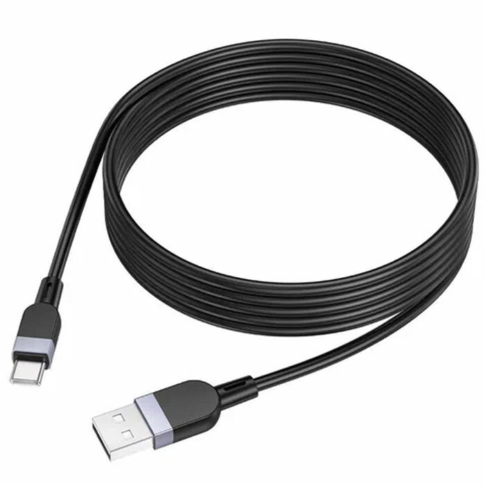 Кабель USB-Cm/Am Hoco X109 Black 3А силикон - 2м черный