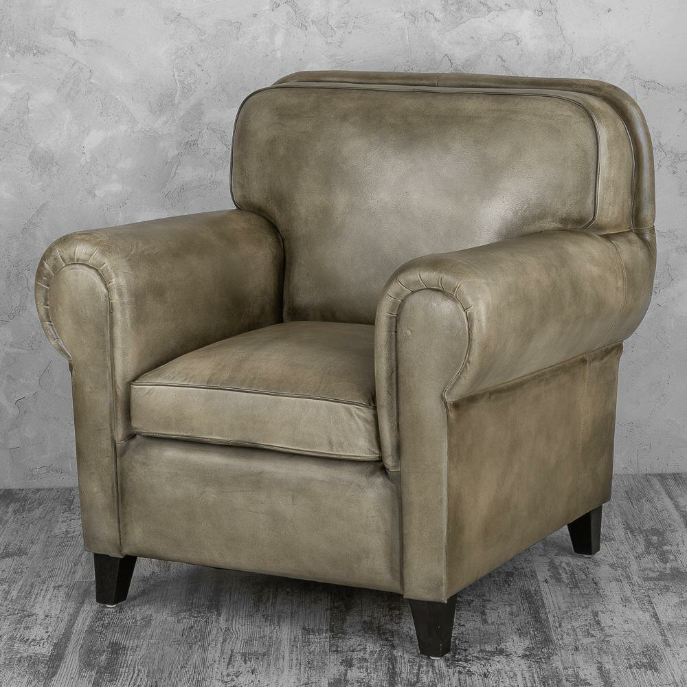 Кресло, натуральная кожа буйвола, "Элегант", Decor of Today, механизм нераскладной, 93х86х88 (габариты)