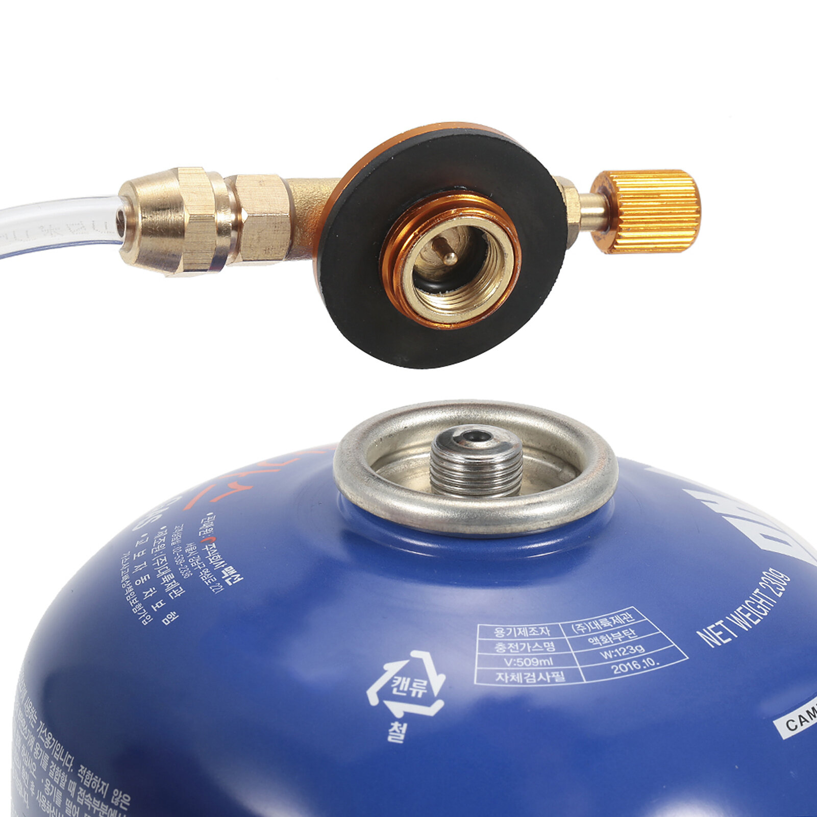 Адаптер для заправки газовой плиты для кемпинга на открытом воздухе Адаптер для баллона сжиженного нефтяного газа Адаптер для заправки плоского баллона Конвертер немецкого стандарта