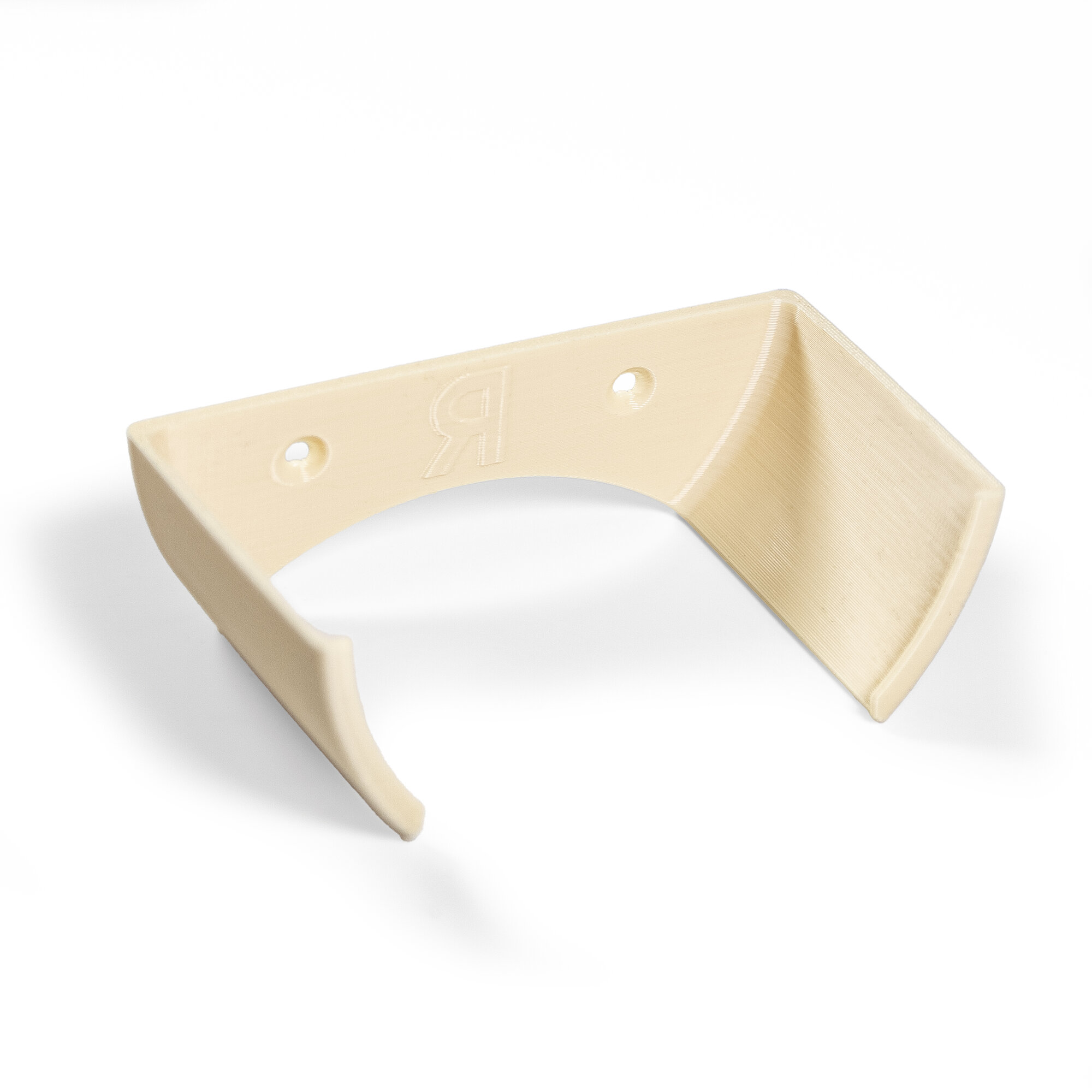 Настенный кронштейн для фронтальной установки Яндекс станций (Яндекс-Алиса) mini2,3D печать, бежевый