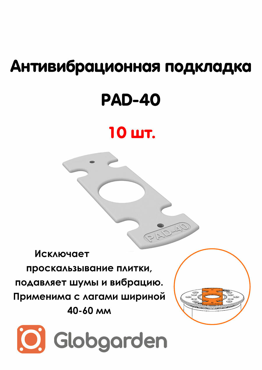 Антивибрационная подкладка PAD-40-10шт