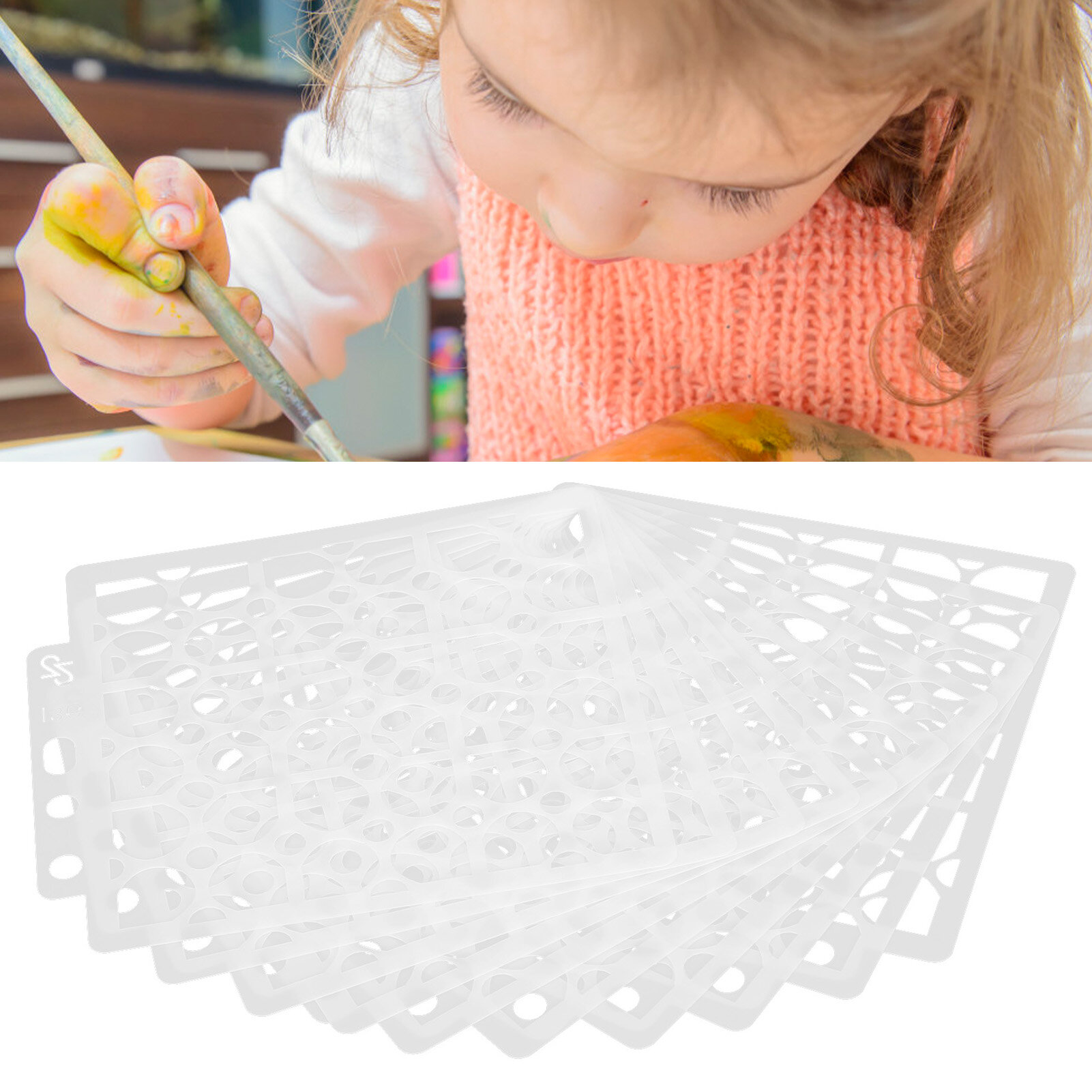 10 шт. трафареты для рисования мандалы, многоразовые, для самостоятельного изготовления форм, художественных поделок