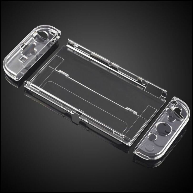 Прозрачная PC Защита Чехол для игровой приставки, для Nintendo Switch OLED