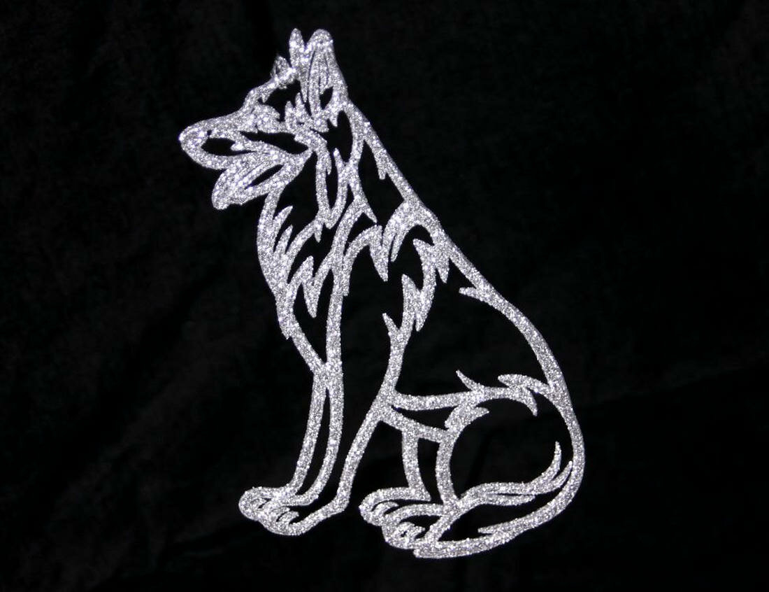 Елочное украшение серебряная, 12х10 см, Морозко