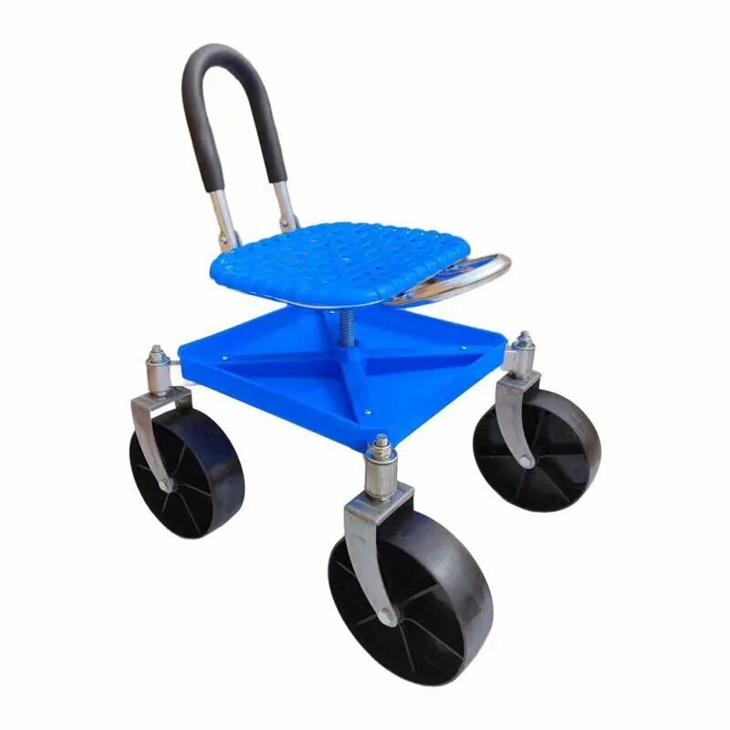 Скамья Luckwe, поворотная, регулируемая высота, с колесами, полипропилен, 47x35 см