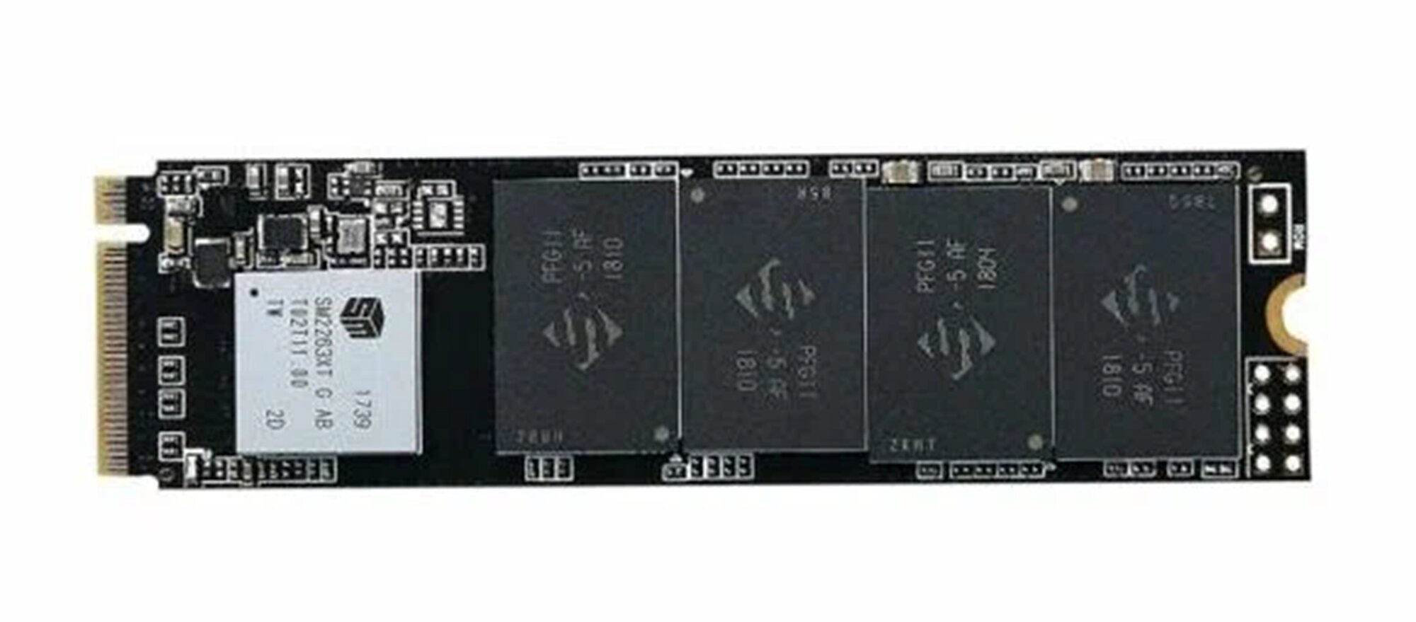 Твердотельный накопитель KINGSPEC, NE-128, 128GB, M.2, черный