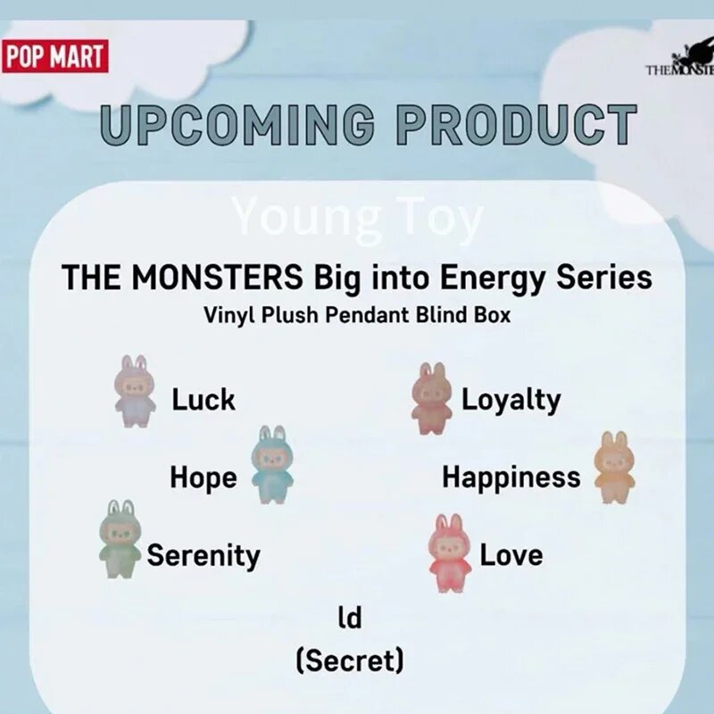 CEKPINL Labubu The Monsters V3 Series Mystery Box, Full 6pcs Blind Box