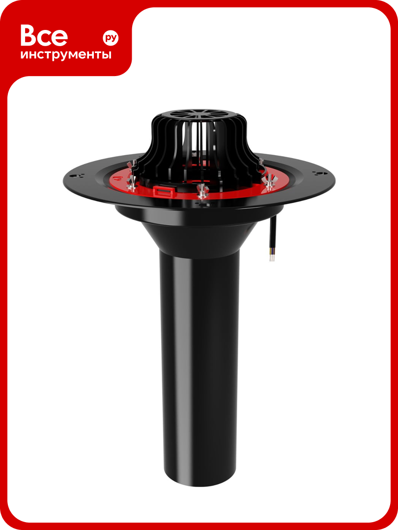 Воронка с фланцем с обогревом Fachmann VMO 110x450 мм 01.012, A75х375 pvc состоит из 2-х составных частей