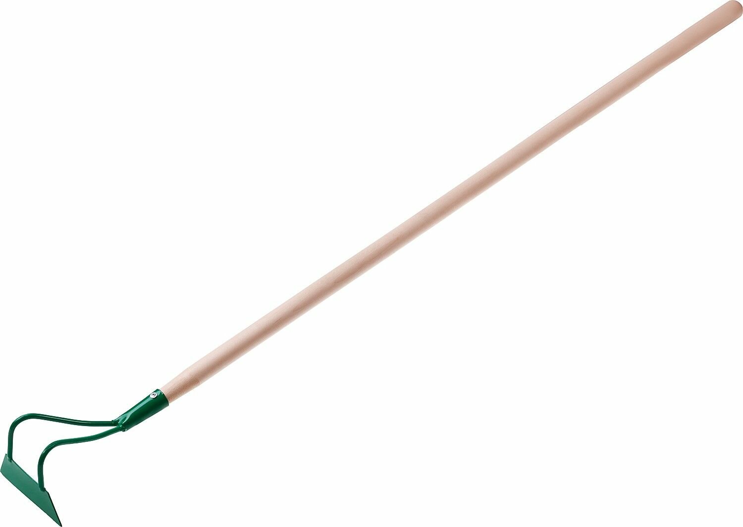 Мотыга росток, трапециевидный профиль, нержавеющая сталь, деревянный черенок высш. сорт, 170х45х1380 мм 421571