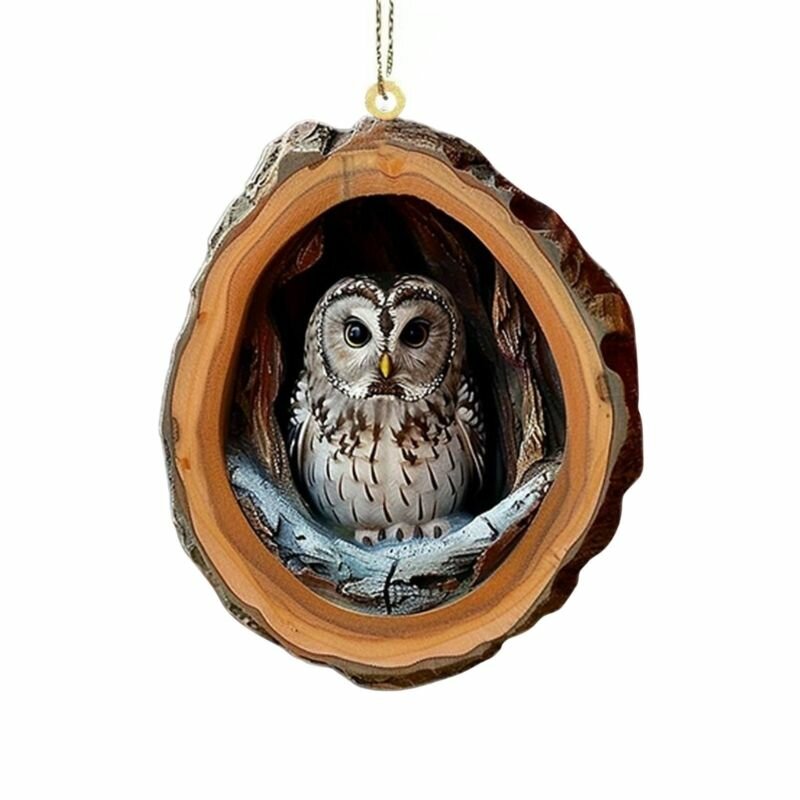 Подвеска-Украшение Рождественской Елки Совой-Owl DD