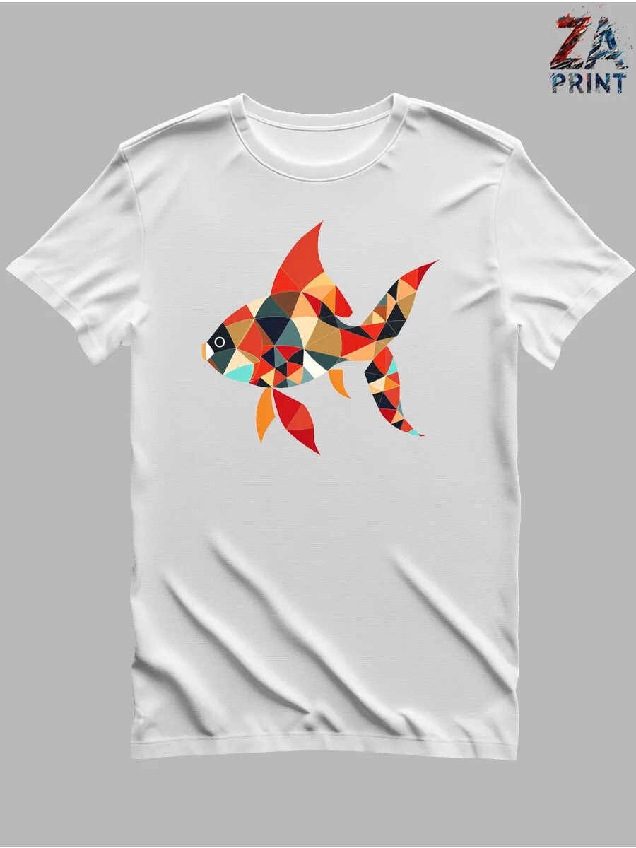 Футболка красивая рыба