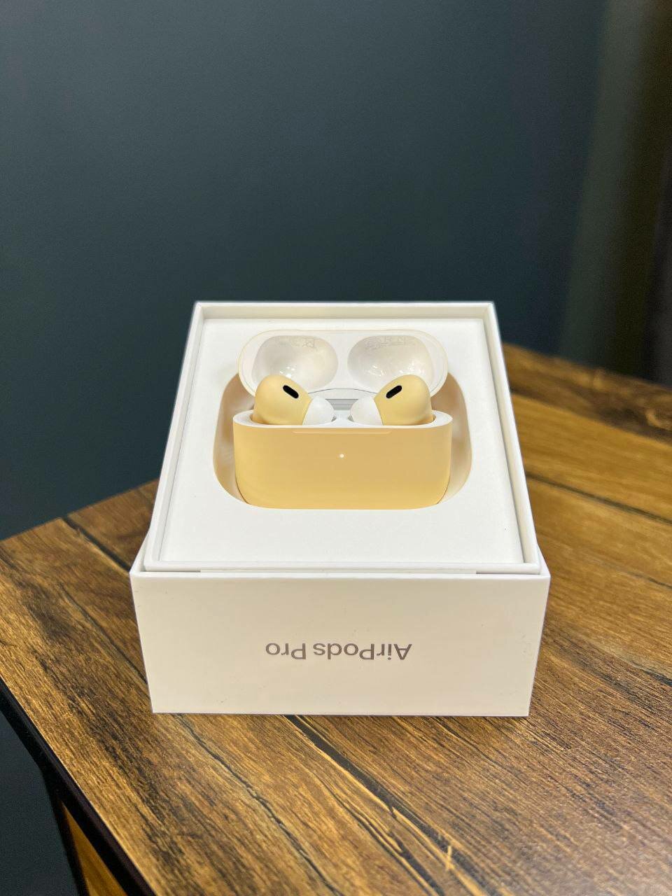 Наушники AirPods Pro 2 Color Type-C (2023) Слоновая кость (Ral-1014)