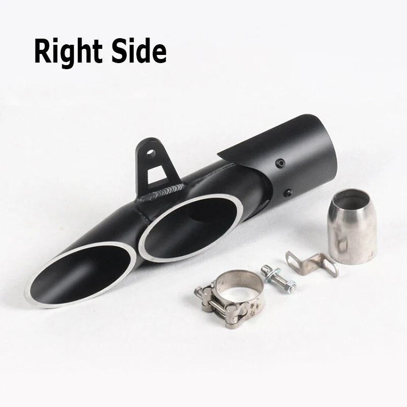 Глушитель выхлопной трубы мотоцикла для Mt09 Nmax Rx 570 Z900 Yamaha Mt 07 Cb650r Honda Cb 550 Exc Kawasaki Zx6r 2005 2006 R6 two hole right