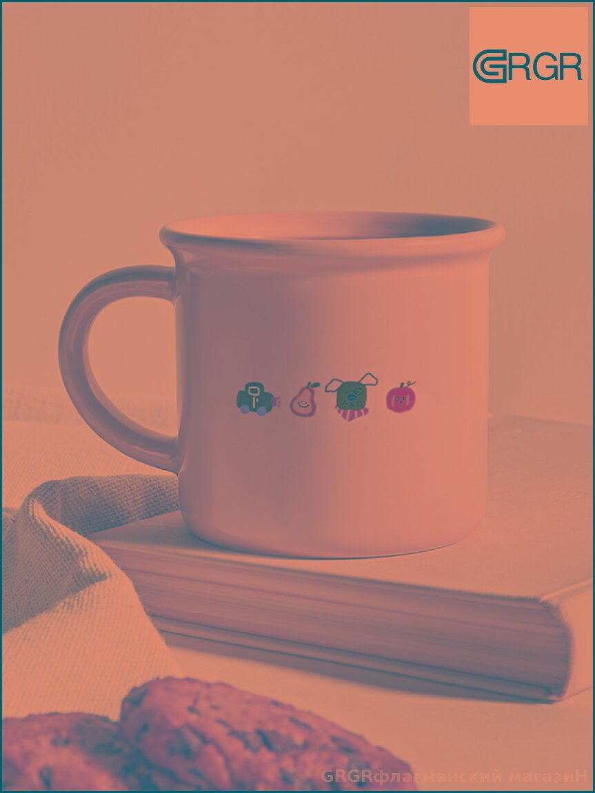 Кружка DB HOMME "Эмодзи", керамика, 300мл, с декором, с подогревом