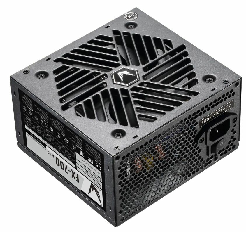 Блок питания Formula FX-700 (FX-700) черный - 700 Вт, ATX 20+4 пин, 4 pin + 4 pin CPU, 7 SATA, 2 x 6+2 pin PCI-E