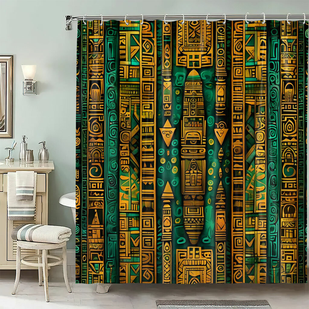 Штора Для Ванной Тканевая, Высота 180 См, Ширина 180 См, Высота 200 См, Ширина 200 См, усиленные Крючки, 12 Штук