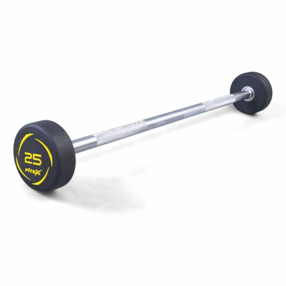 Комплект полиуретановых фиксированных штанг 10-45 кг (10 штанг) Fitex Pro FTX-414