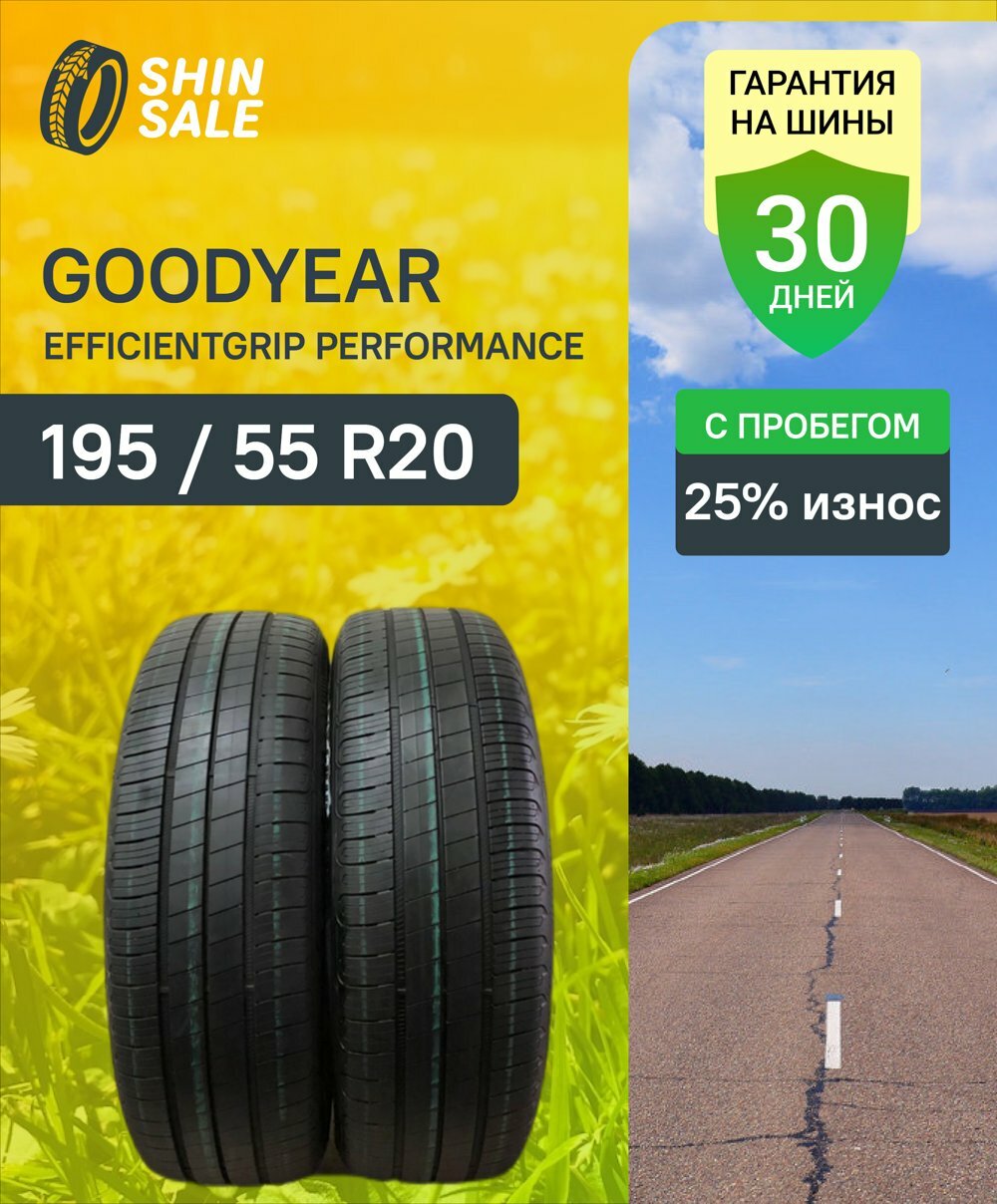 Летние БУ шины Goodyear EfficientGrip Performance 195/55 R20 20.0% износ T0119466
