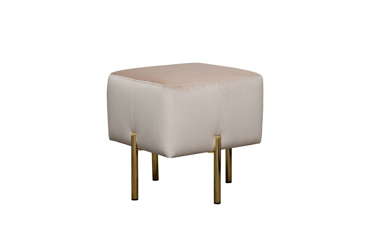 Мебель Garda Decor Пуф Mario вельвет экрю Velv ECRU 42*42*44см арт. MARIO-Velv ECRU