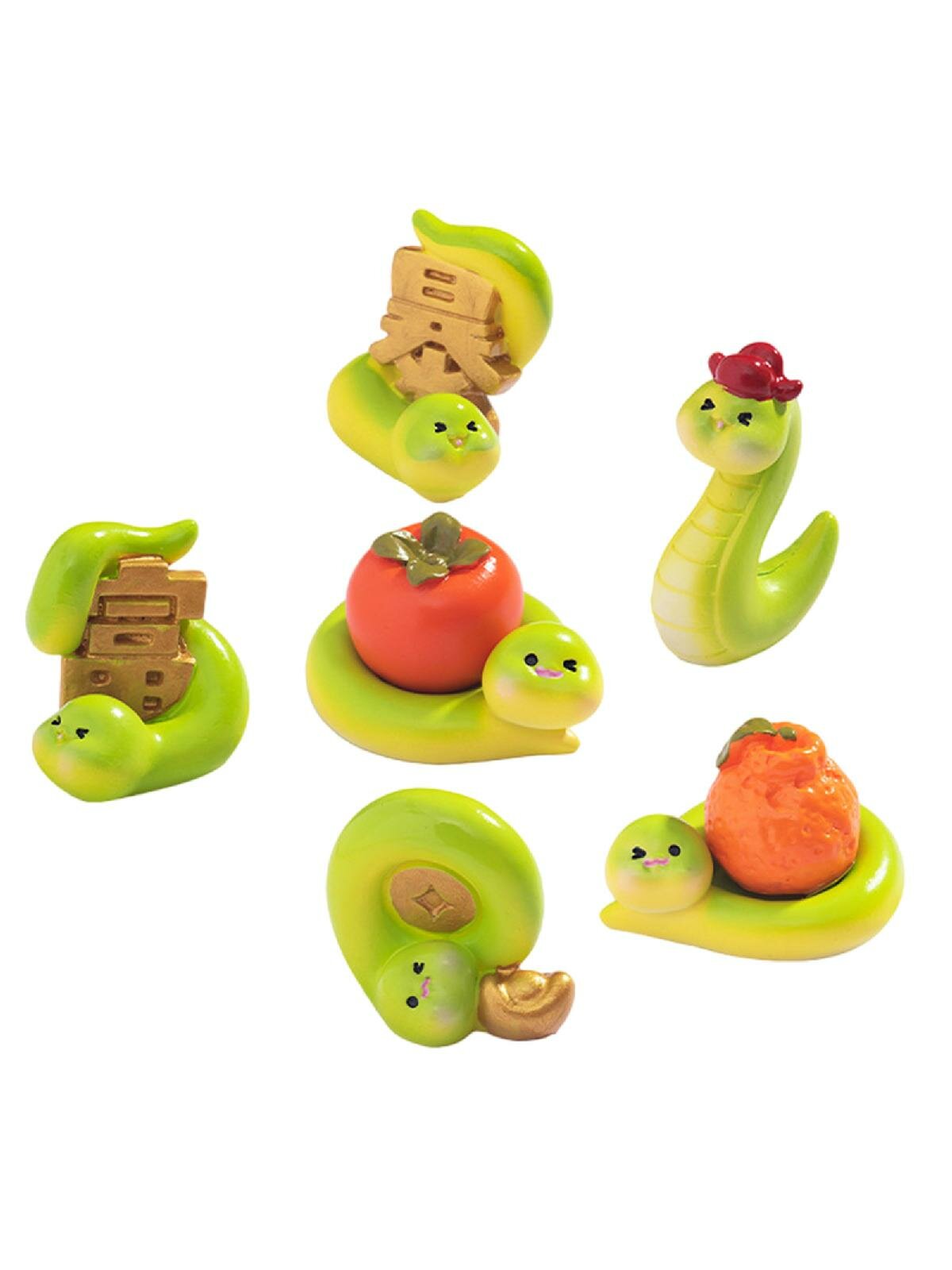 Китайский Год Змеи Мини-смолы Змея Нежное Забавное Украшение Статуэтки Змеи