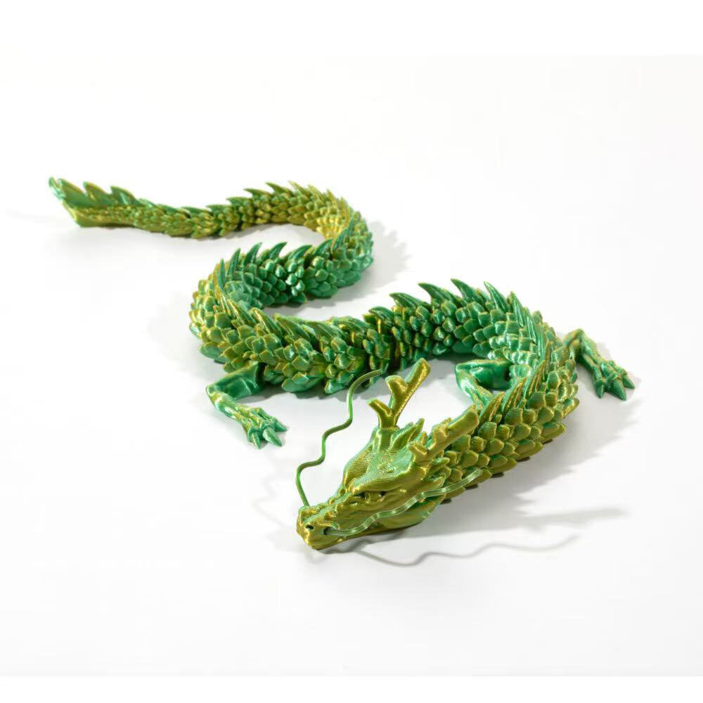 3D-печатный китайский дракон, шарнирный артефакт со светящимся светом — игрушка/рукоделие