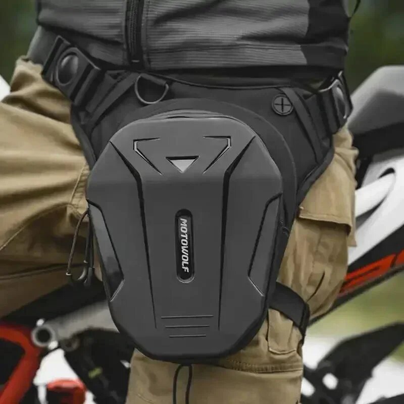 Мотоциклетная сумка Motowolf, водонепроницаемая сумка на бедро, мото поясная сумка, черный мотоциклетный рюкзак, поясная сумка, многофункциональная