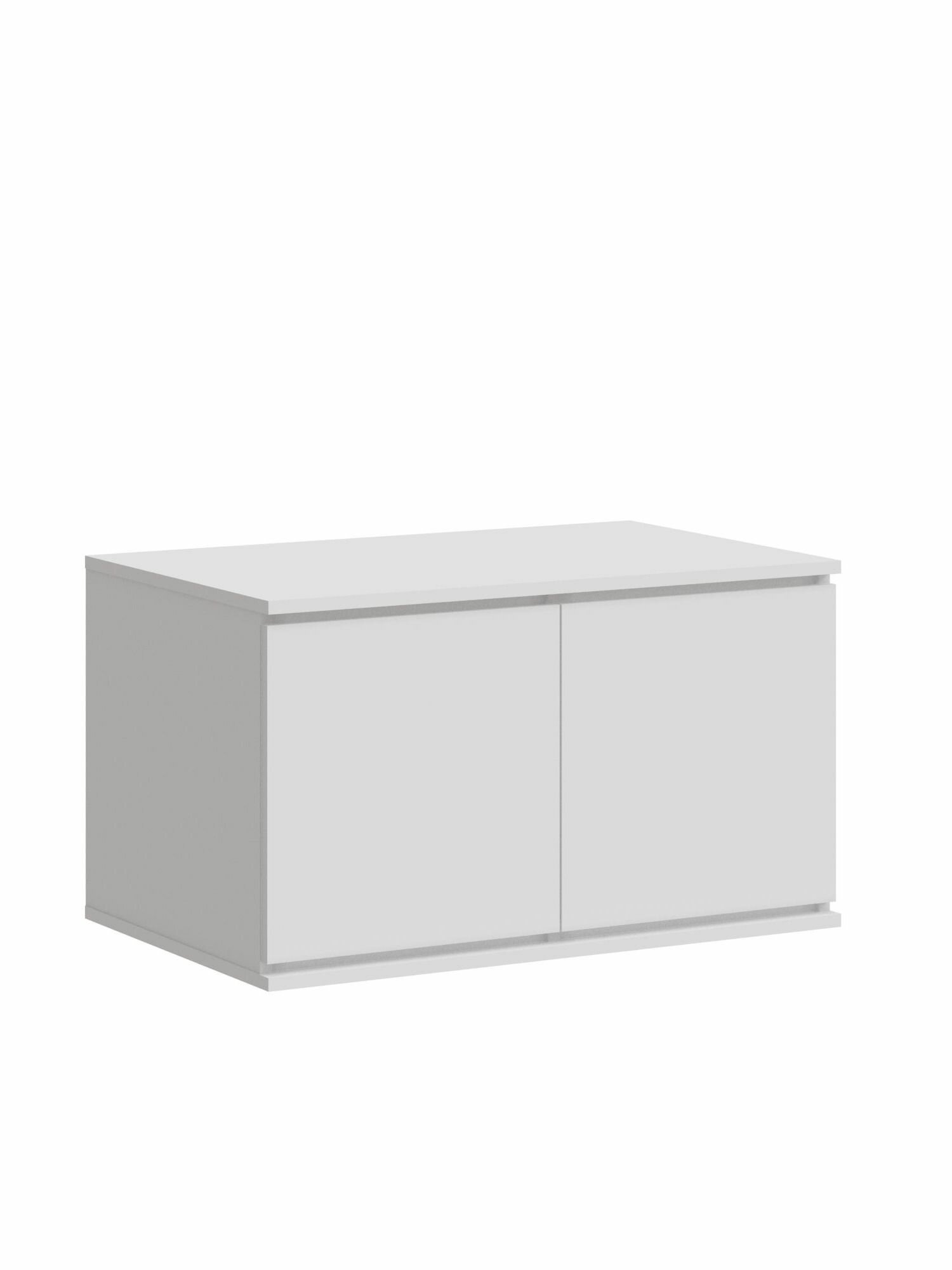 Антресоль Челси к шкафу 800х504х514 (Белый глянец холодный/ белый) МИФ