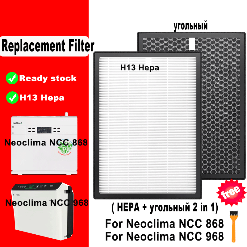 Комбинированный фильтр Neoclima NCC 868, Neoclima NCC 968 (нера + угольный)