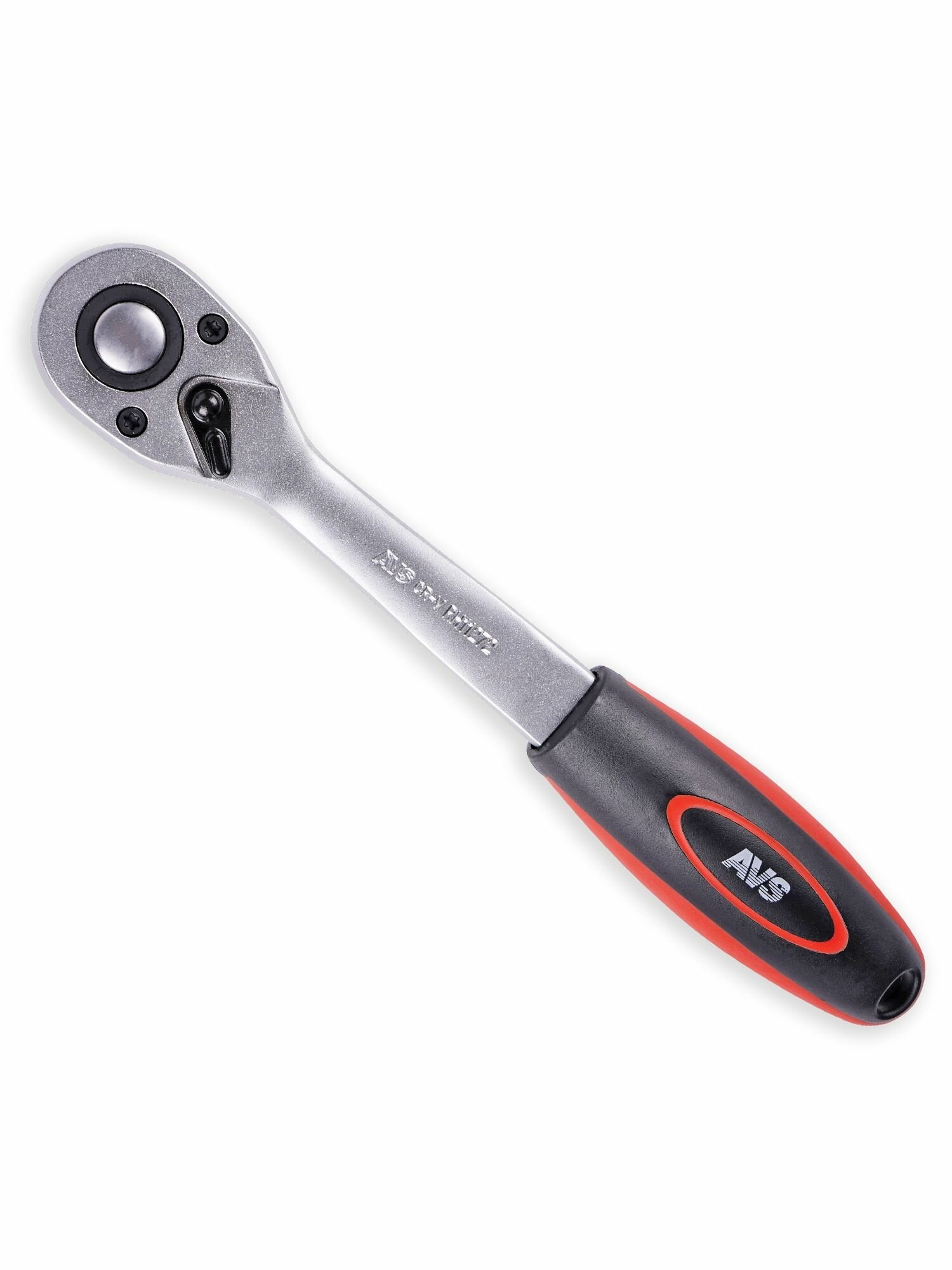 Рукоятка трещоточная 1/2"DR, 72 зубца, пластиковая ручка, AVS (A07942S)