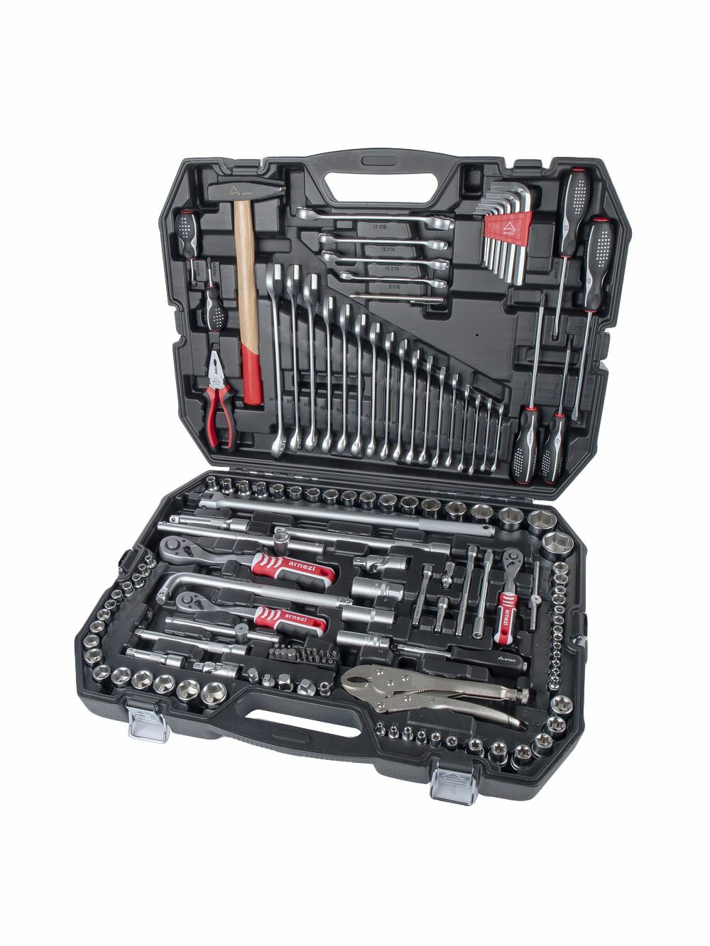 Набор инструментов ARNEZI R0900147, 147 предметов, в кейсе, 1/4", 1/2", 3/8"
