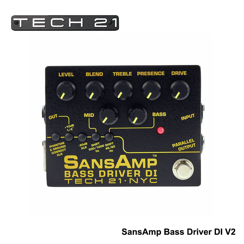 Tech 21 SansAmp Bass Driver DI V2 Педаль DI-бокса Variable Bass