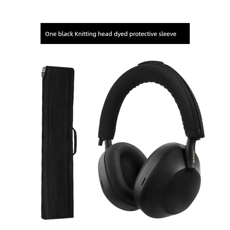 Черный вязаный защитный чехол для крючка головной стойки для Sony WH-1000XM5