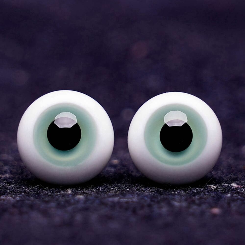 Стеклянные глаза для кукол 8-14 мм, пара кукольных глазников из стекла на выбор цвета, мастер-класс реборн и тильда, ручная роспись кукол
