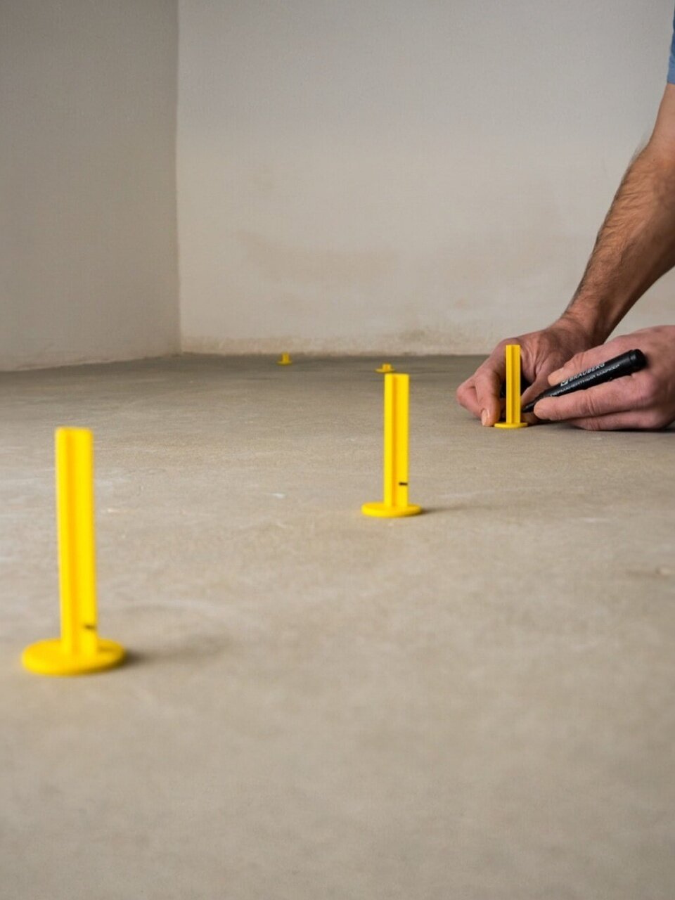 Маяк для наливного пола, пластик, 50 шт, 70 мм, 3D Krestiki, 00-00001042