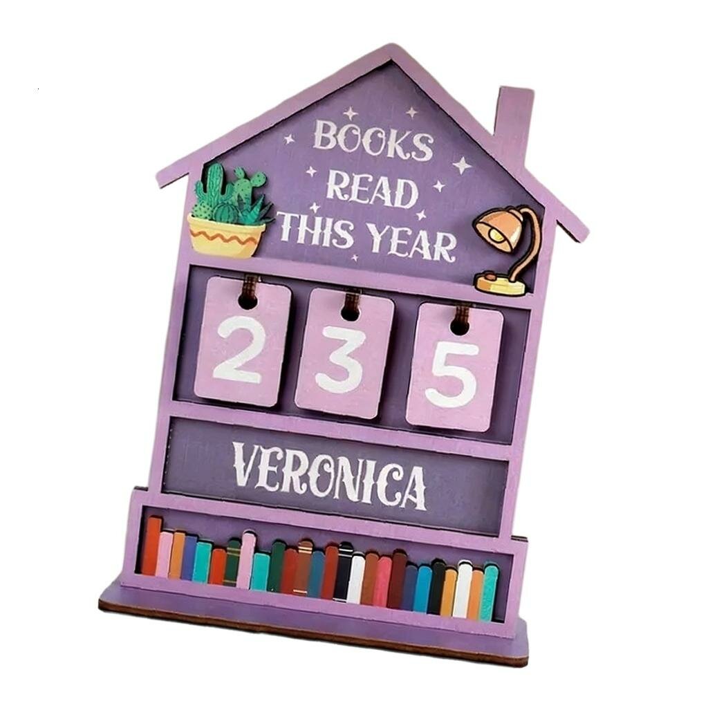 Трекеры для учёта страниц чтения в школе и библиотеке, Фиолетовый