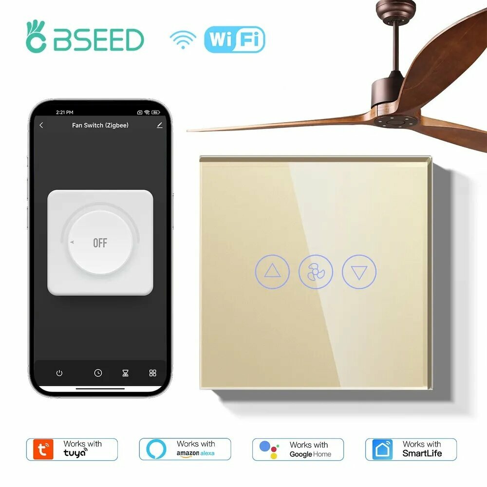 Регулятор скорости вентилятора, сенсорный выключатель WIFI 300W