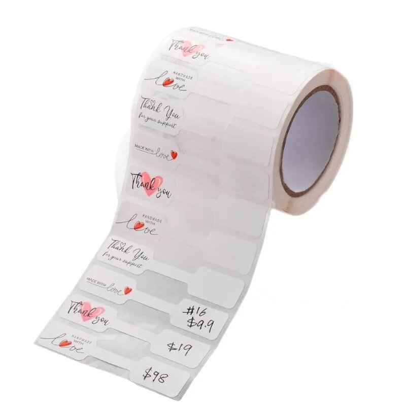 500 шт. Этикетки-наклейки для ювелирных изделий идеально подходят для ожерелий, сережек и идентификации