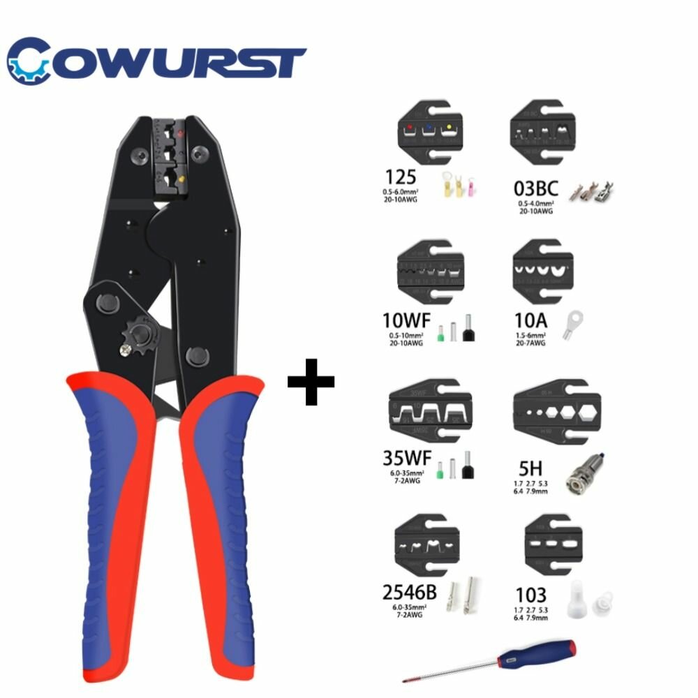 Трещотка 30J трудосберегающие обжимные клещи Специальные инструменты для предварительно изолированных клемм Диапазон обжима 0,5-6,0 мм Компактная конструкция, подходит для электротехники