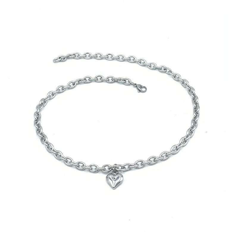 Ошейник для щенков и кошек с сердечком, Серебро - 18