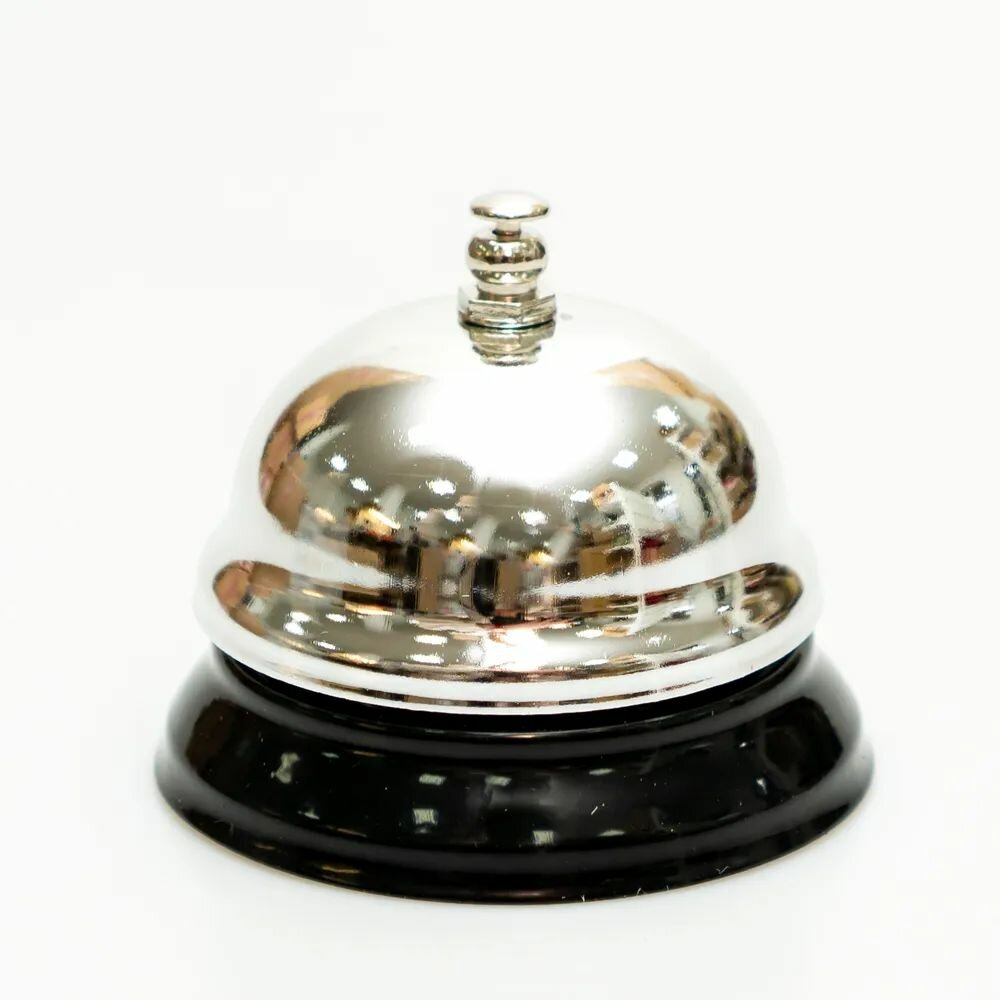 Колокольчик для бизнеса, настольный звонок, черный, 1 шт, для кафе и магазина